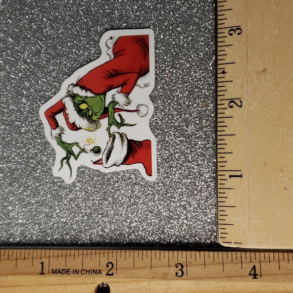 Dr. Seuss | Design | Grinch Christmas Waterproof Sticker Dr Seuss ...